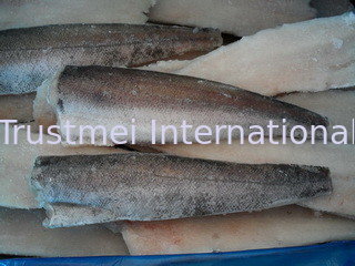 Frozen hake fillets