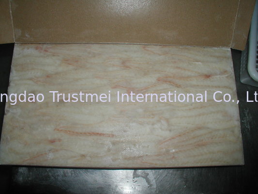 Frozen Alaska Pollock loinless fillets blocks skinless PBO (Theragra chalcogramma) 4x7.5kg/ctn