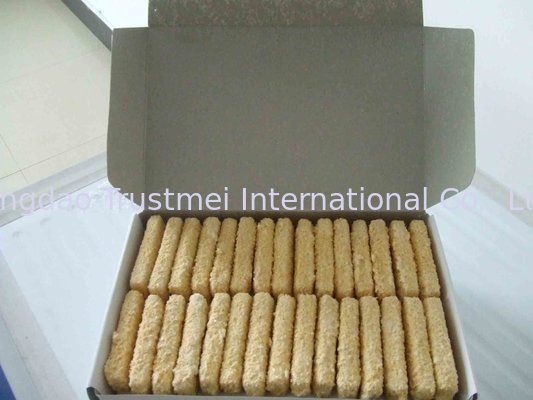 Breaded fish fingers