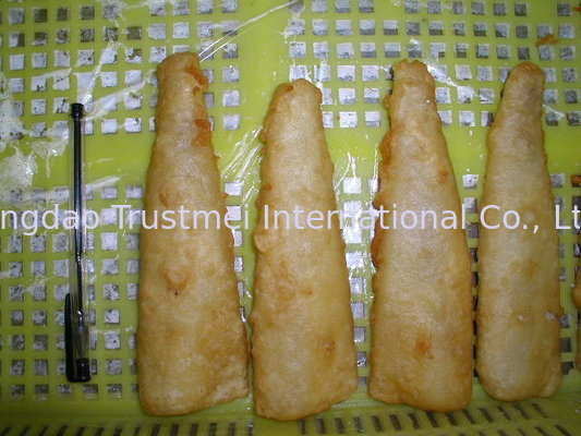 Battered pollock fillets