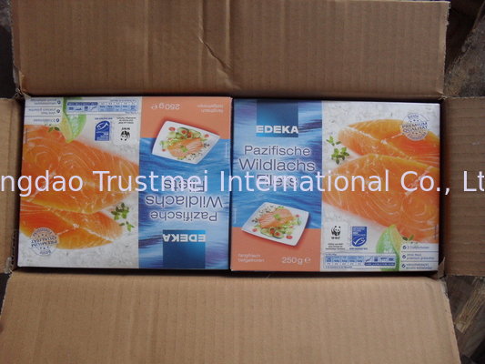 Frozen Pink salmon portions 2x125g twin pack, retail box (oncorhynchus gorbuscha)