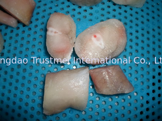 Frozen Monkfish tail cubes skinless with bone 40-60g