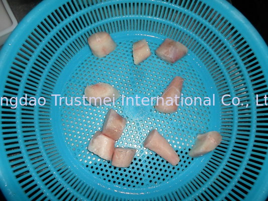 Frozen Monkfish tail cubes skinless with bone 40-60g