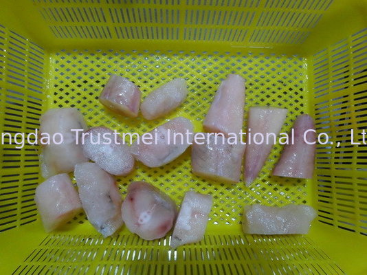 Frozen Monkfish cubes 40-60g skinless with bone,  Lophius Litulon