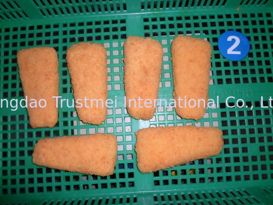 prefried breaded pollock fillets skinless boneless PBO, formed or natural fillets,  100g, 10kg/ctn in bulk