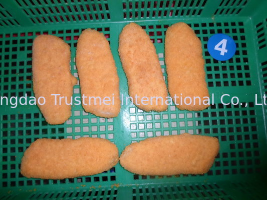 prefried breaded pollock fillets skinless boneless PBO, formed or natural fillets,  130g, 10kg/ctn in bulk
