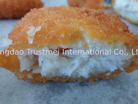 prefried breaded pollock fillets skinless boneless PBO, formed or natural fillets,  100g, 10kg/ctn in bulk