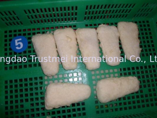 prefried battered tempura pollock fillets skinless boneless PBO, formed or natural fillets,  100g, 10kg/ctn in bulk