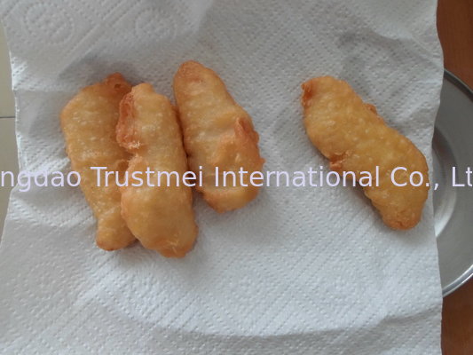 prefried battered tempura pollock fillets skinless boneless PBO, formed or natural fillets,  10kg/ctn in bulk
