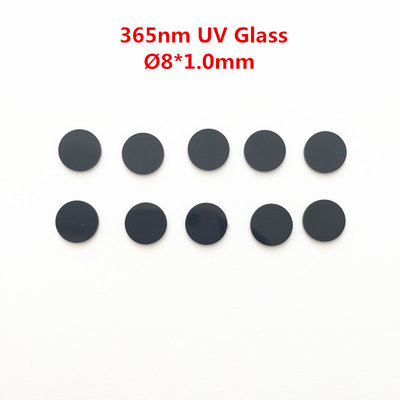 365nm UV Pass Filter Diameter 8x1.0mm ZWB2 UG1 U-360 Ultraviolet Bandpass Glass