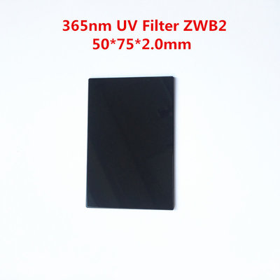 50x75x2.0MM 365nm UV Pass Filter Glass ZWB2