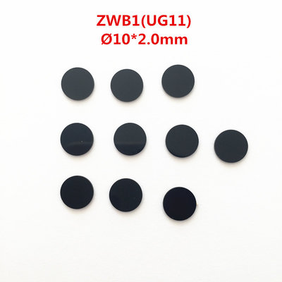 10pcs 10x2.0mm ZWB1 UG11 U-340 UV Pass Filter 312nm 302nm 340nm Ultraviolet Bandpass Glass Visible Light Cut