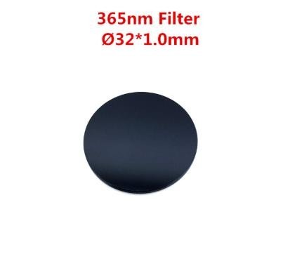 3 pcs 32x1.0mm 365nm UV Pass Filter ZWB2 UG1 U-360 Ultraviolet Bandpass Black Glass Visible light cut