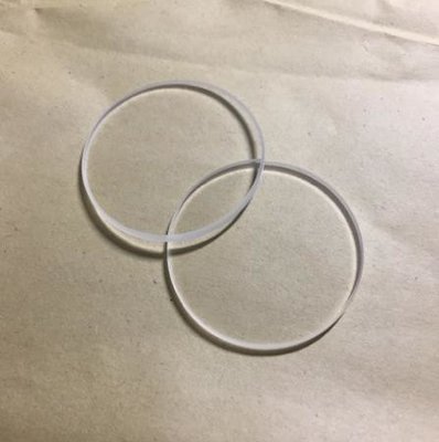 JGS2 45*3.0mm Fused Silica Window Quartz Glass disk Polished plates