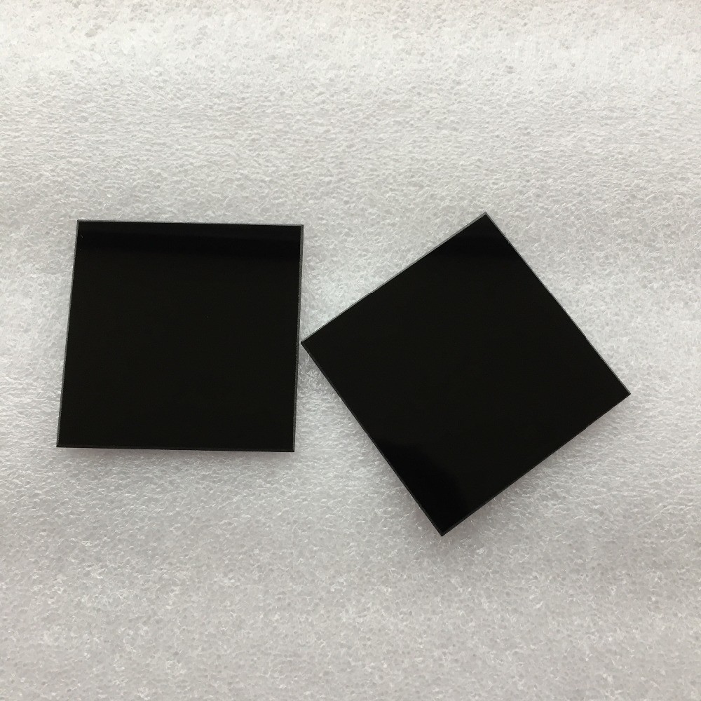 50x50x2.0mm 365nm UV Pass Filter ZWB2 Visible Light Cut Black Glass UG1 U-360 Ultraviolet transmit