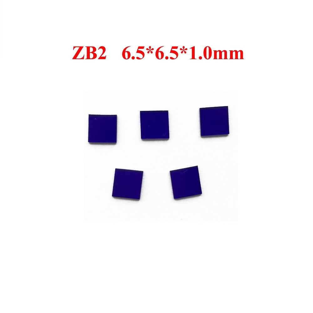 10pcs zb2 bg3 380nm UV IR dual bandpass filter violet glass