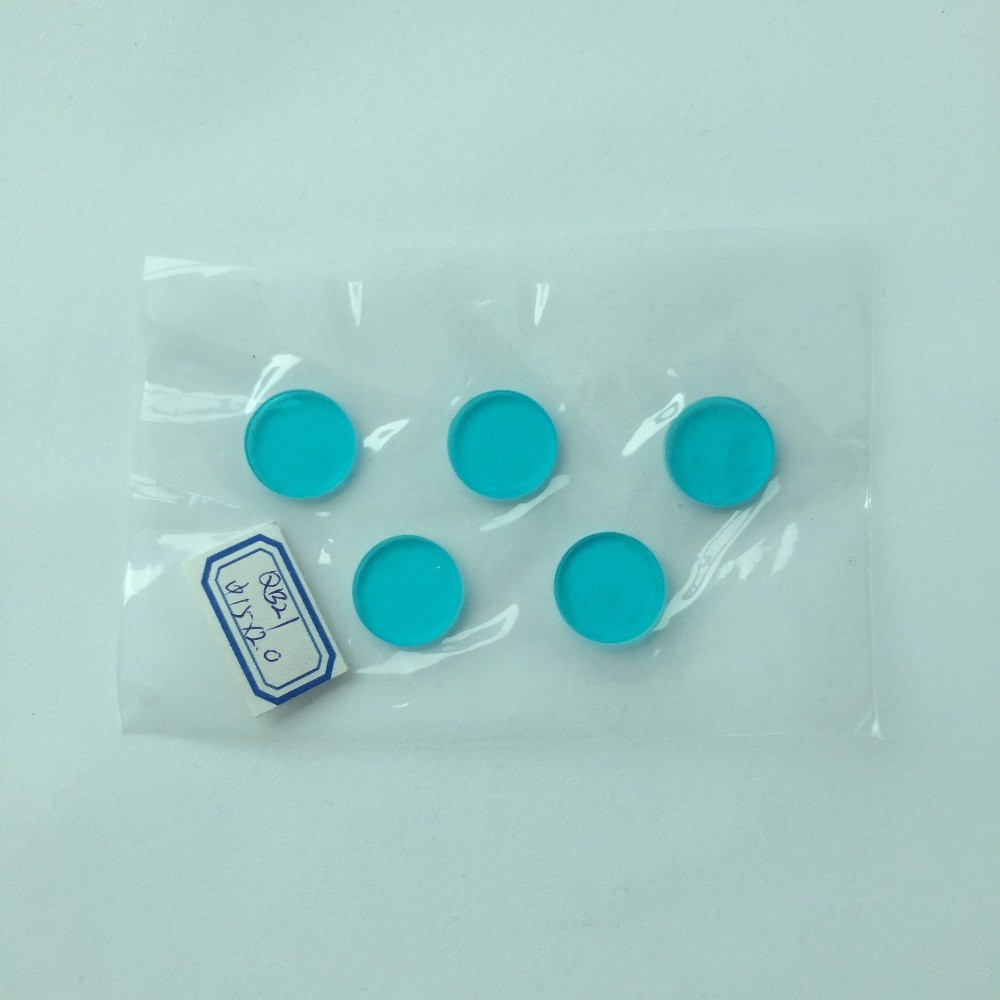 10pcs 15.5*2.0mm Infrared IR Cut Filter QB21 BG38 Blue Glass Camera Photography to eliminate the red light