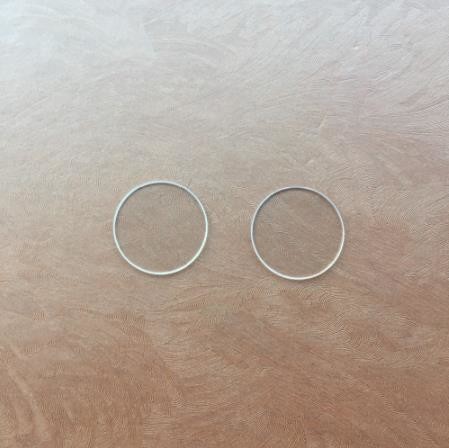 5pcs JGS2 25*1.0mm Fused Silica Window Quartz Glass disk