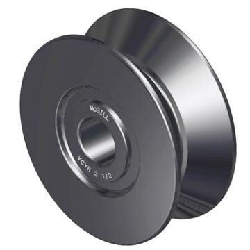 width to groove center: McGill VCYR 4 1/2 V-Groove Yoke Rollers static load capacity