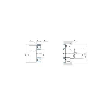 Ew NSK NF409W NF-Type vertical thrust bearing