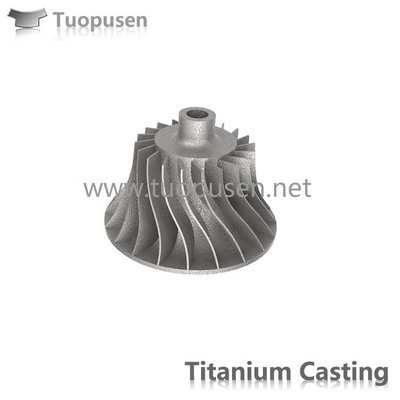 Precision casting Titanium Casting Part Impeller Gr2 high corrosive resistance