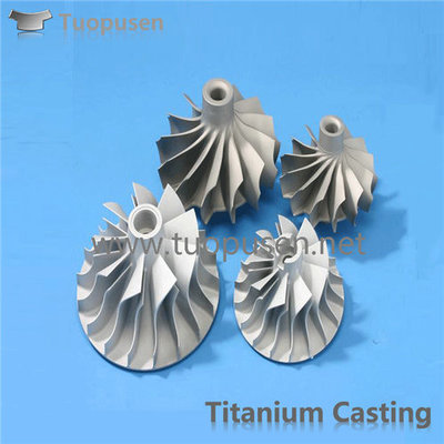 Precision casting Titanium Casting Part Impeller Gr2 high corrosive resistance