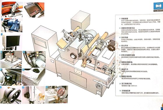 Precision CNC centerless grinding machine FX-24S-300CNC for diameter 1-80 mm round shape work piece outer grinding