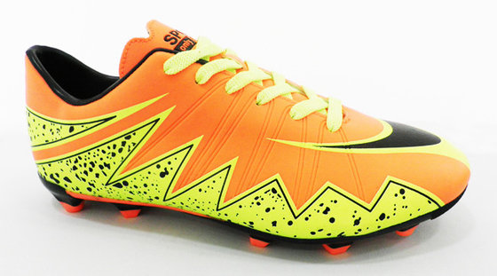 Fashionable Style Turf Soccer Shoes With PU Upper / TPU Outsole