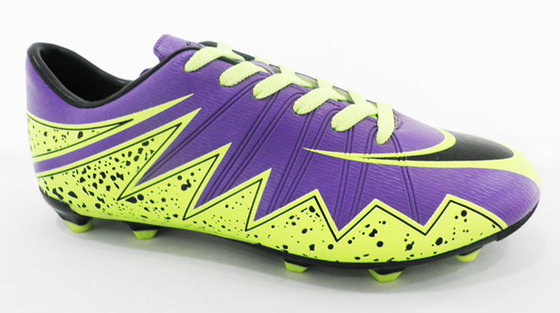 Fashionable Style Turf Soccer Shoes With PU Upper / TPU Outsole