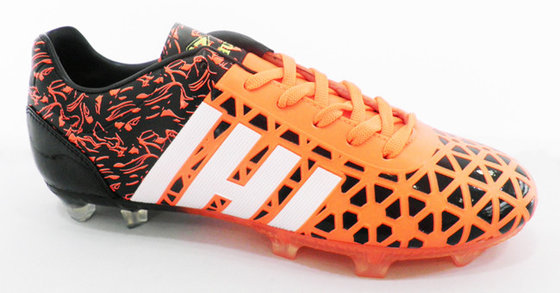 Customized Fashionable Outdoor Soccer Cleats With PU Upper / TPU Sole