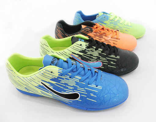 Colorful Customized Indoor Football Mens Soccer Turf Shoes With RB Outsole