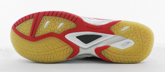 Soft Breathable White / Red Tennis Shoes Customized Waterproof