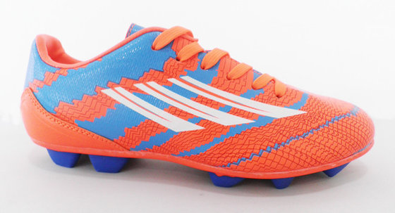 Colorful Outdoor Soccer Cleats With PU Upper/RB Outsole Cusotmized Brand Are Welcomed