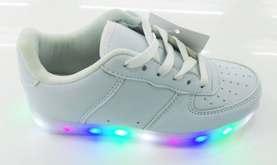Anti Slip Running Kids Shoes With Lights / Lighting Shoes Breathable