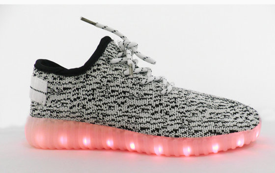 Ботинки для людей, ботинки водить Flyknit умные вскользь спорта Sketcher Lightup идущие