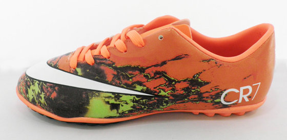 Logo Printing Indoor Outdoor Soccer Shoes / Boots With Lighweight Rubber Sole