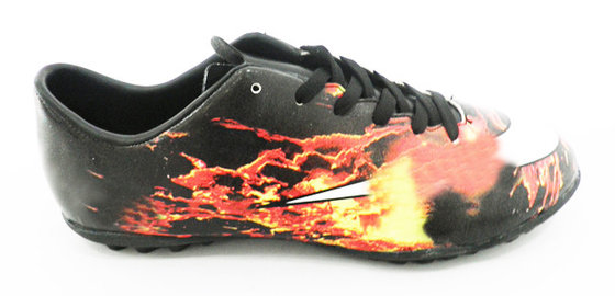 Logo Printing Indoor Outdoor Soccer Shoes / Boots With Lighweight Rubber Sole