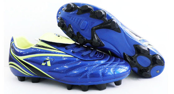 TPU Blue Men Outdoor Soccer Shoes Breathable Shoes For Hard Ground