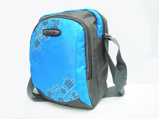 Blue Mens Nylon Sports Bag