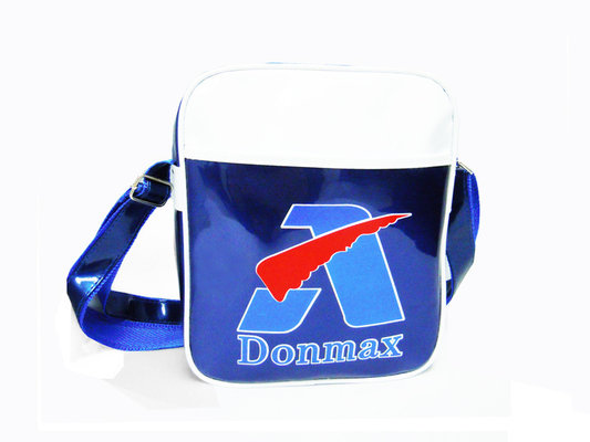 Blue White Shoulder Nylon Sports Bag