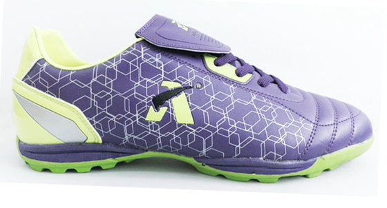 Purple Breathable Outdoor Soccer Cleats For Turf