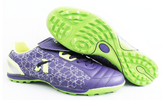 Purple Breathable Outdoor Soccer Cleats For Turf