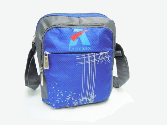 Blue Color Outdoor Nylon Sports Bag , Side Bags For Men / Women / Children