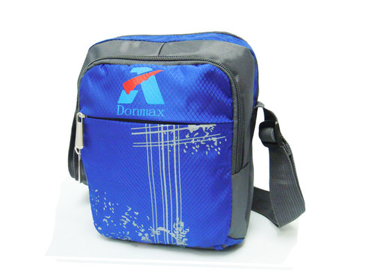 Blue Color Outdoor Nylon Sports Bag , Side Bags For Men / Women / Children