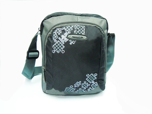 Blcak Shoulder Nylon Sports Bag For Men / Women / Children , Climbing Bag