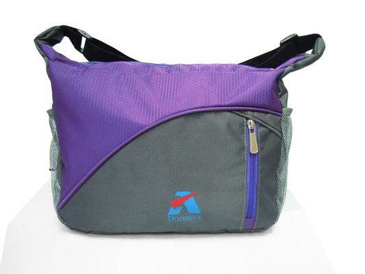 Purple / Grey  Fashion Nylon Sports Bag  With Nylon Bags For Gym