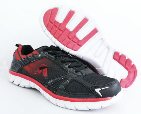 Grey / Black Men Sport Running Shoes , Outdoor Sport Shoes For Athletics