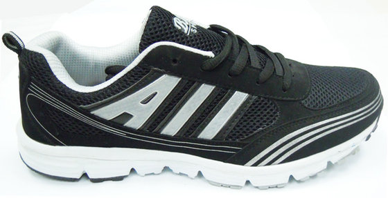 Black And White Sports Running Shoes Men Customized Size 30-46