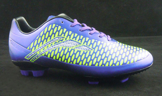 Purple Men Indoor Soccer Shoes Light Comforatable Firm Ground