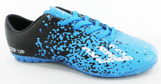 Customized Indoor Soccer Shoes With PU Upper / RB Outsole with orange